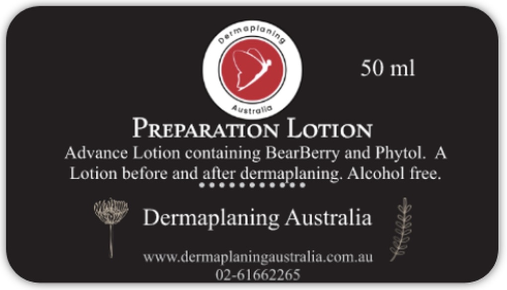 Preparation Lotion | Dermaplaning Australia
